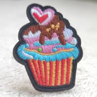 China Custom Cartoon Embroidered Badge 4.5x2.5cm for Jackets Hats Bags for sale