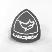 China Custom 3D Silicone Patch Raised Logo 4.5x2.5cm for Sportswear Streetwear for sale