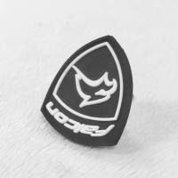China Custom 3D Silicone Patch Raised Logo 4.5x2.5cm for Sportswear Streetwear for sale