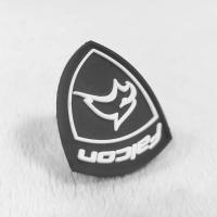China Custom 3D Silicone Patch Raised Logo 4.5x2.5cm for Sportswear Streetwear for sale