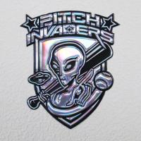 China 3D Holographic TPU High Frequency Transfer Patch Washable Durable Logo Label for Apparel 4.5x2.5cm for sale