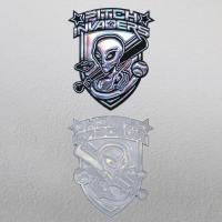China 3D Holographic TPU High Frequency Transfer Patch Washable Durable Logo Label for Apparel 4.5x2.5cm for sale