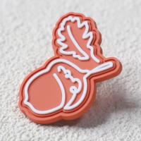 China Custom Silicone Rubber Patch 4.5x2.5cm Washable Logo Label for Sportswear for sale