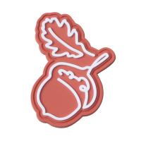 China Custom Silicone Rubber Patch 4.5x2.5cm Washable Logo Label for Sportswear for sale