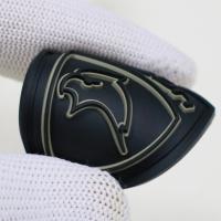 China Custom 3D Molded Silicone Transfer Patch 4.5x2.5cm for Sportswear for sale