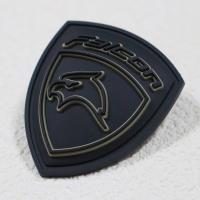 China Custom 3D Molded Silicone Transfer Patch 4.5x2.5cm for Sportswear for sale