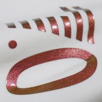 China Custom Silicone Heat Transfer Labels with Glitter Washable for Garment 4.5x2.5cm for sale