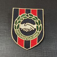 China Custom 3D Embroidery Patch Iron-On Sew-On 4.5x2.5cm for Clothing Bags for sale