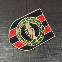 China Custom 3D Embroidery Patch Iron-On Sew-On 4.5x2.5cm for Clothing Bags for sale