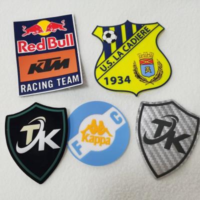 China Custom 3D Silicone Patches Embossed Logo Eco-Friendly Soft Badge for Clothing 5-9 Days Bulk for sale