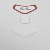 China Custom TPU High Frequency Label 4.5x2.5cm Washable Garment Logo Tag for Apparel for sale