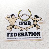 China Custom TPU Heat Transfer Label IFBB Fitness Bodybuilding Patch 4.5x2.5cm OEKO-TEX Certified for sale