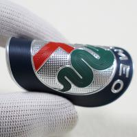 China Custom 3D TPU Alfa Romeo Car Emblem Heat Transfer Badge 4.5x2.5cm for Auto Interiors for sale