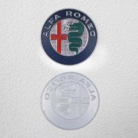 China Custom 3D TPU Alfa Romeo Car Emblem Heat Transfer Badge 4.5x2.5cm for Auto Interiors for sale