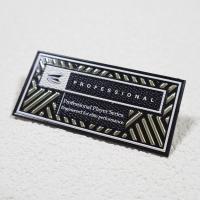 China Custom TPU High-Frequency Patch 4.5x2.5cm Metallic Gold Black Player Badge for Sportswear for sale