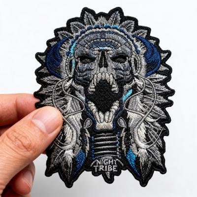 China Custom Embroidery Patches Clothing Labels Heat Transfer Stickers Durable Fabric Multiple Colors 3-5 Day Sample for sale
