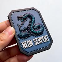 China Custom 3D Raised Soft PVC Patches Wholesale Multi-color Embossed Rubber Label 50 Wash for sale
