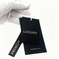 China Custom Vintage Garment Hang Tags 3mm Cotton Cord Art Paper Digital Print OEM for sale
