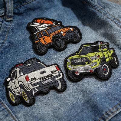 China Custom 3D Embroidered Patches Heat Transfer 160°C Washable Eco Friendly OEKO-TEX Certified for Uniforms Bags Hats Jackets for sale
