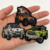 China Custom 3D Embroidered Patches Heat Transfer 160°C Washable Eco Friendly OEKO-TEX Certified for Uniforms Bags Hats Jackets for sale