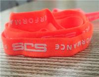 China Custom Fluorescent Color Elastic Band 3000m MOQ with Logo for Clothing for sale