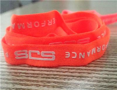 China Custom Fluorescent Color Elastic Band 3000m MOQ with Logo for Clothing for sale