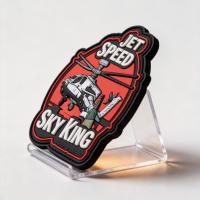 China Custom 3D TPU Silicone Badges for Apparel Personalized Logo Patches Durable Clothing Branding for sale