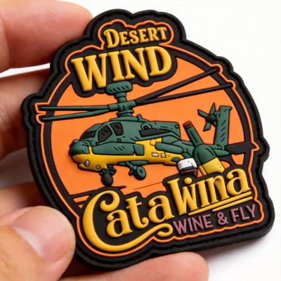 China Custom 3D TPU Silicone Badges for Apparel Personalized Logo Patches Durable Clothing Branding for sale