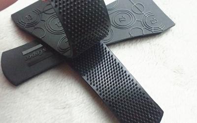China Custom TPU Velcro Patches for Garment Sleeves with Dull Polish Surface and Embossed Logo - 5-7 Day Sample Lead Time for sale