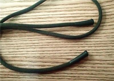 China Custom 4mm Soft Matt Silicone Ending Zipper Cord for Clothing Shoes 130cm Length for sale