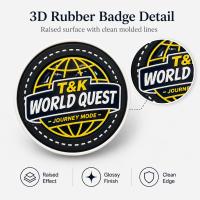 China Durable custom 3D High Frequency TPU Badges made from silicone material perfect for apparel and clothing patch branding for sale