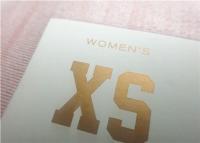China Plane Cold Tear Heat Transfer Clothing Labels Anti Sublimation Golden Custom Logo 155-160C for sale