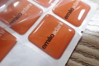 China Custom Epoxy Resin Clear Crystal Dome Sticker - 0.2-1.8mm Thickness, 500pcs MOQ, 3D Printing Labels for sale