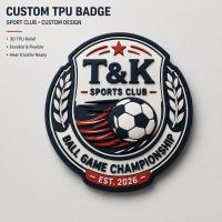 China 3D TPU Sports Badge Custom Logo Heat Transfer Patch Manufacturer for sale
