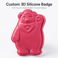 China Custom TPU Bear Fridge Magnets Badge Promotional Gift Oekotex Certified 500 MOQ for sale