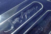 China Custom Laser Logo Transparent Acrylic Clothing Hang Tags - 500pcs MOQ, 7-15 Day Production for sale