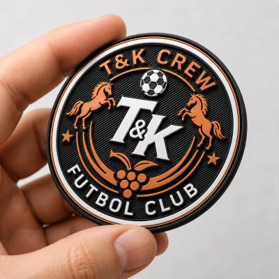 China Custom 3D Silicone Heat Transfer Labels & Badges with Raised Embossed Logo for Sportswear Streetwear Jackets Hats Bags OEM ODM for sale
