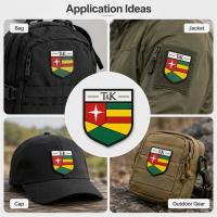 China Custom 3D Rubber PVC Badge with Raised Logo and Eco-Friendly Screen Printing Label for Clothing and Bags for sale