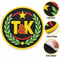 China Custom Soft PVC Patches with 3D Raised Logo for Clothing Bags and Jackets for sale
