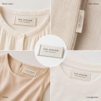 China Custom Woven Clothing Labels for Womenswear Fashion Brands and Garments for sale