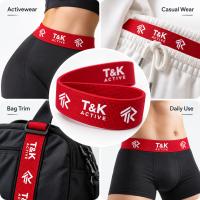 China Custom Logo Elastic Bands for Sportswear Activewear and Clothing Waistbands for sale