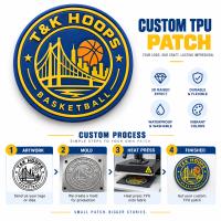 China Custom 3D TPU Badge with Raised Team Logo Eco-Friendly Washable High Frequency Clothing Patch for sale