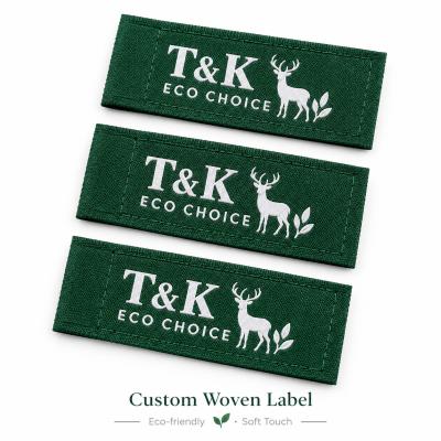 China Customized Designs Eco-Friendly High Density Woven Clothing Labels for Garments and Fashion Brands for sale