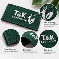 China Customized Designs Eco-Friendly High Density Woven Clothing Labels for Garments and Fashion Brands for sale