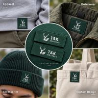 China Customized Designs Eco-Friendly High Density Woven Clothing Labels for Garments and Fashion Brands for sale