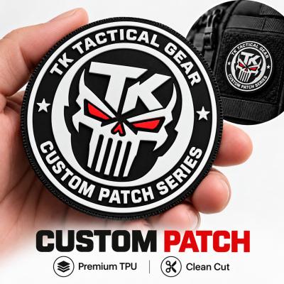 China Custom Molded TPU Logo Patches with Raised 3D Design Eco-Friendly Washable for Outdoor Equipment for sale