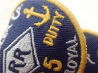 China Eco Friendly Custom Twill Embroidered Patches Sew On Back for Garment 500pcs MOQ for sale