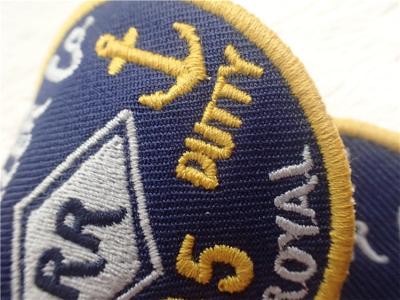 China Eco Friendly Custom Twill Embroidered Patches Sew On Back for Garment 500pcs MOQ for sale