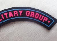 China Custom 3D Embossed Silicone Rubber Logo Patches for Shoes Bags Garments 2mm Thick for sale