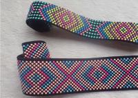 China Custom Silicone Dots Jacquard Elastic Band 25mm Width OEKO SGS Certified for sale